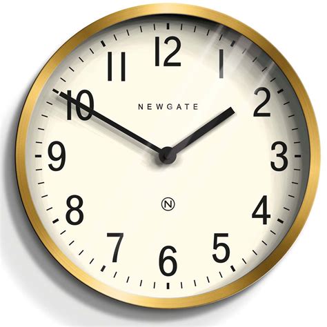 Buy Newgate Master Edwards Wall Clock Radial Brass 30cm Online Oh Clocks