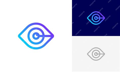 Premium Vector Vision Technology Logo Design Vector