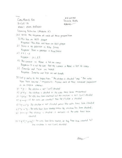 Discrete Mathematics Studocu