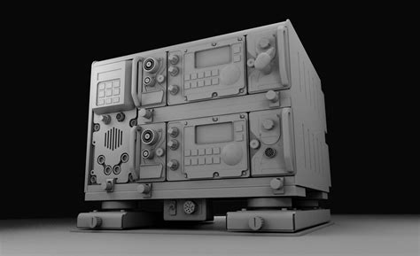 Artstation Sci Fi Analog Communication Device High Poly Game Assets