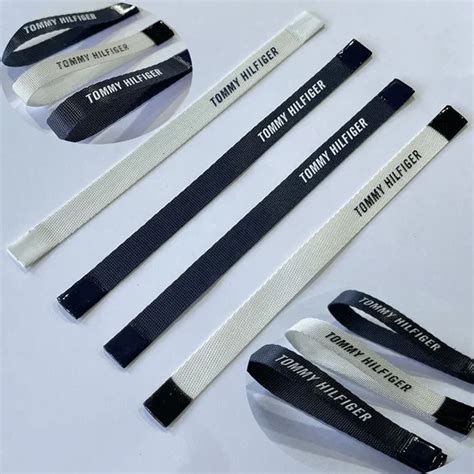 Custom Printed Silicone Logo Nylon Webbing Zipper Puller For Garment