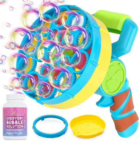 Atlasonix Bubble Gun With Bubble Solution 60 Oz Bubble Blower For