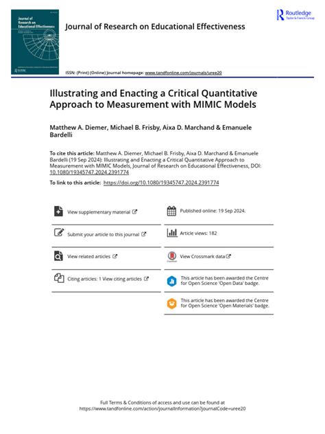 Illustrating And Enacting A Critical Quantitative Approach To Measurement With Mimic Models
