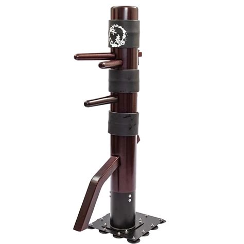 木人桩咏春拳 厂家直销 家用 叶问立式击打桩铁底板吸盘式木头桩 花瓣网