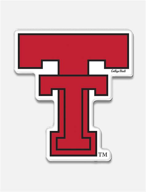 Texas Tech Red Raiders Throwback Vault Double T Magnet Red Raider Outfitter