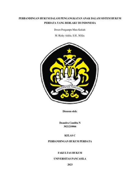 3021210066 Deandra Candita N Kelas C Perbandingan Hukum Pdf