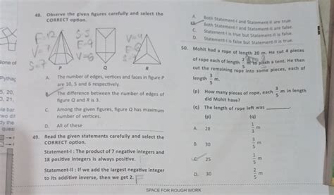 48 Observe The Given Figures Carefully And Select The Correct Optionn