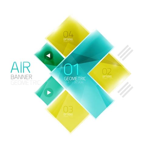 Premium Vector Glass Arrow Template