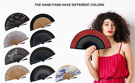 Sthuahe Hand Fan For Women Foldable Chinese Japanese