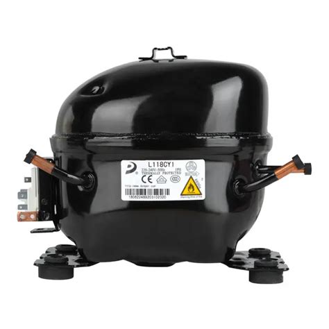 R600a 1 4 Hp Refrigeration Refrigerator Compressor L118cy1 1ph 220 240v