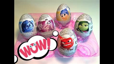 Inside Out Zaini Surprise Eggs Головоломка шоколадные яйца с сюрпризом