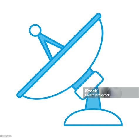 Communications Antenna Isolated Stock Illustration Download Image Now