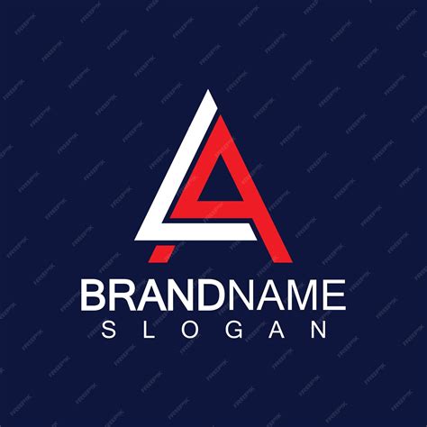 Premium Vector Creative Letter La Triangle Shape Monogram Logo