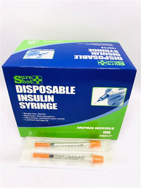 The 2nd Block Insulin Syringe Sold Per Piece Shopee Philippines