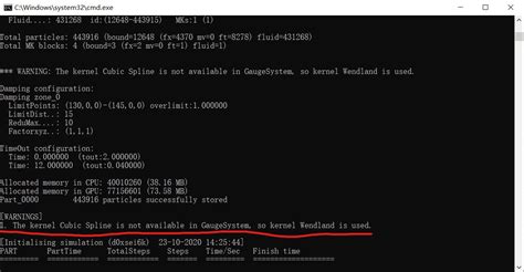 The Kernel Cubic Spline Is Not Available In Gaugesystem