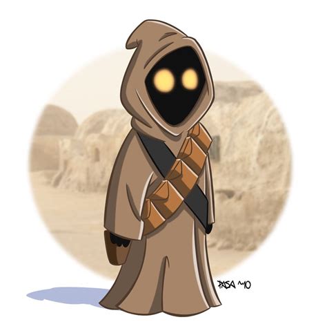 Jawa From Star Wars By Pasatheone On Deviantart Star Wars Artwork Star Wars Art Star Wars Jawa