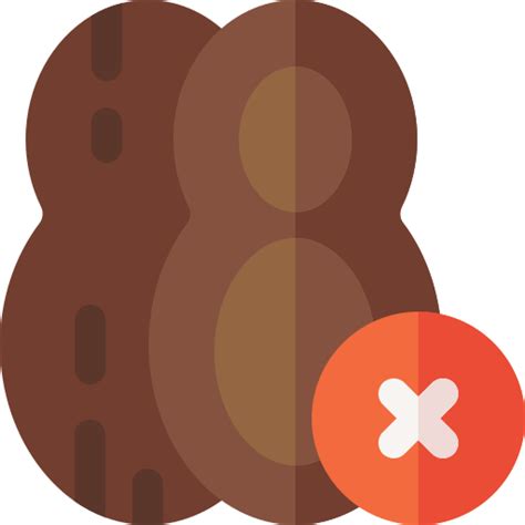 Nut Free Basic Rounded Flat Icon Nut Free Basic Rounded Flat Icon