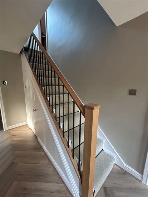 Hallway Renovation Modern Staircase And Flooring Upgrade