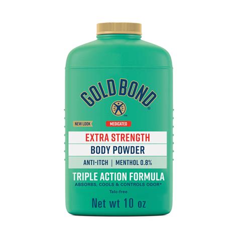 Gold Bond Medicated Talc Free Extra Strength Body Powder 10 Oz For