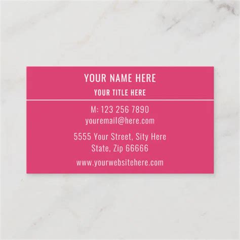 Custom Colors Business Card Make Your Own Design Zazzle
