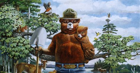 Smokey The Bear On Fire