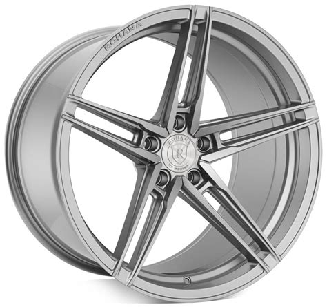 Clearance No Returns 20x10 Rohana Rfx15 Brushed Titanium Cross