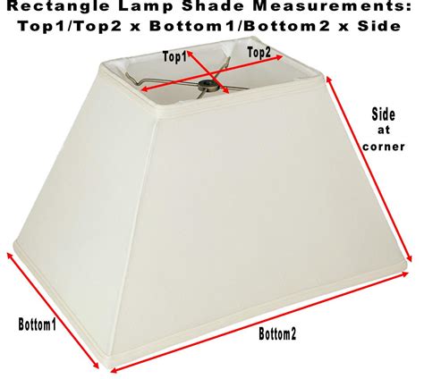 Rectangle Lamp Shade Measurements Explained Lamp Shade Pro