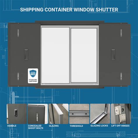 Anti Vandal Window Shutters Container Window Lathams