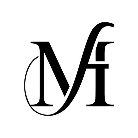 Premium Vector | Mf luxury logo design