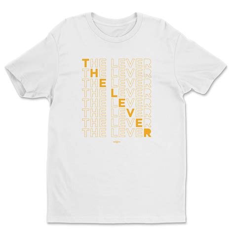 The Lever Tee White Store The Lever