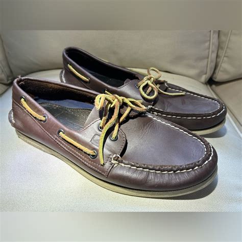 Sperry Shoes Sperry Dark Brown Leather Boat Shoes Size Poshmark