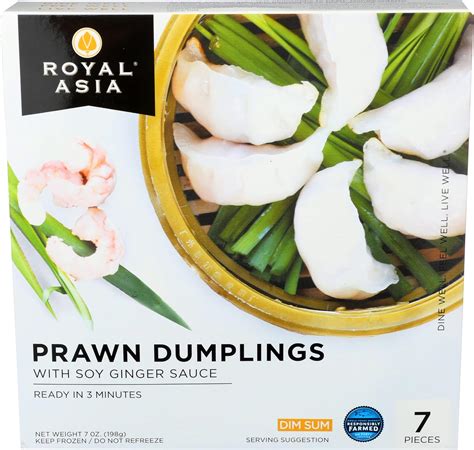 Buy Royal Asia Prawn Dumplings With Soy Ginger Sauce 7 Ounce Frozen
