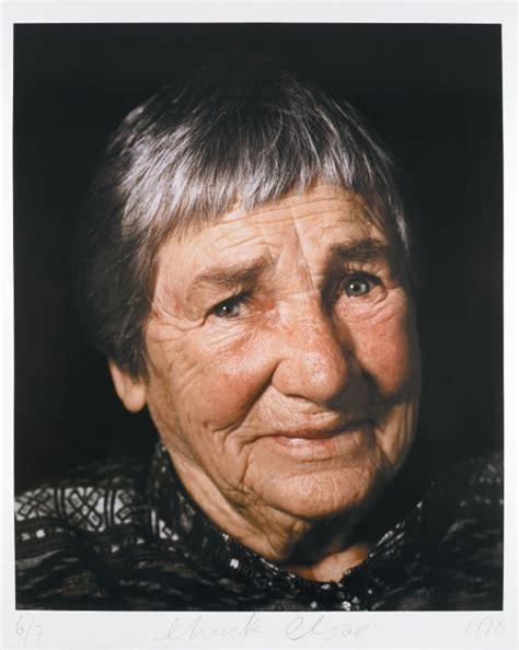 Chuck Close Agnes Martin 1998 Mutualart