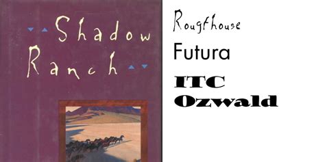 Shadow Ranch By Jo Ann Mapson Harpercollins Book Jacket Fonts In Use