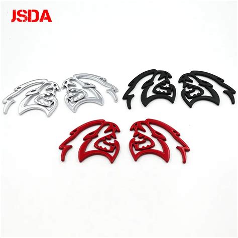 고품질 3d 금속 헬캣 자동차 로고 도어 펜더 사이드 스티커 허리 라인 배지 크리에이티브 장식 후면 트렁크 엠블럼 스티커차량용 스티커 Aliexpress