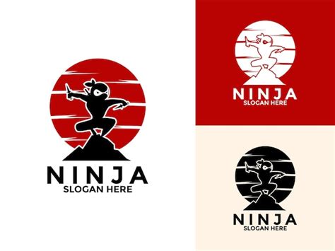 Premium Vector Modern Ninja Logo Vector Design Concept Ninja Logo