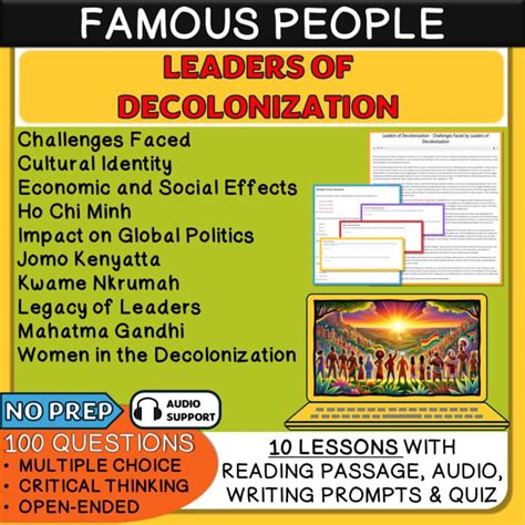 Leaders Of Decolonization Independence Movements Anti Colonialism