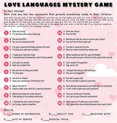 Worksheets 5 Love Languages 12 Free Pdf Printables Printablee 5