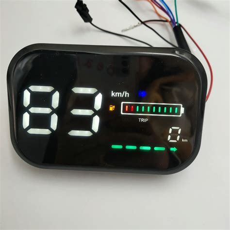 48v60v72v Lcd Display Speedometerbattery Powerlevel Indicatorodometer