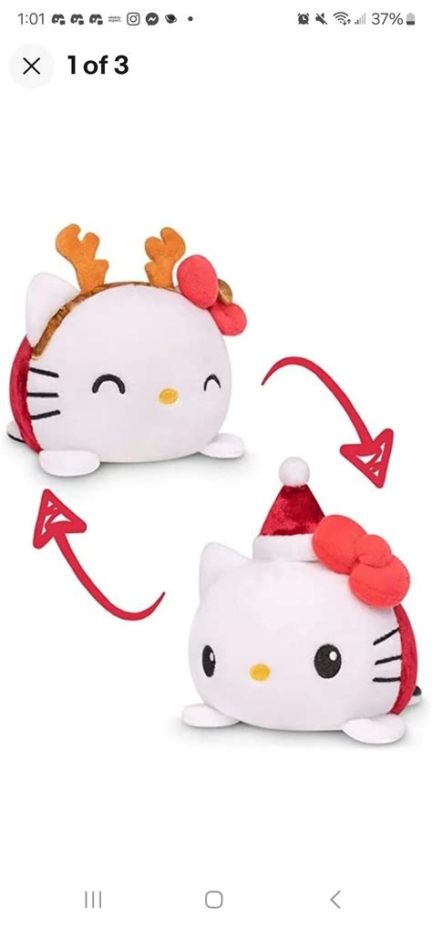 Unkwn Teeturtle Hello Kitty Sanrio Plush Holiday Reversible Plush Grailed
