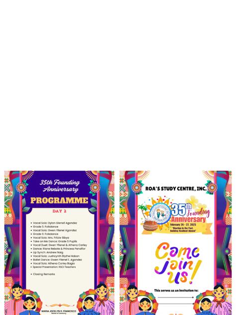 35th Foundation Day Program Pdf