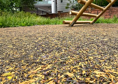Rubber Mulch Surfacing For Playgrounds And Natural Areas