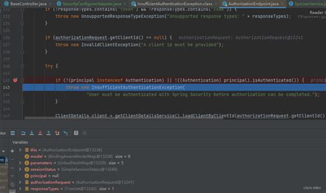 User Must Be Authenticated With Spring Security Before Authorization Can Be Completed解决方法 Csdn博客
