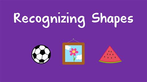 Recognizing Shapes Youtube