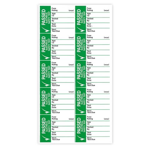 Periodic Inspection 130 X 60mm Label Roll 100