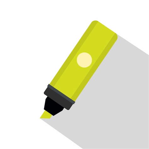Premium Vector Highlighter Icon Flat Illustration Of Highlighter