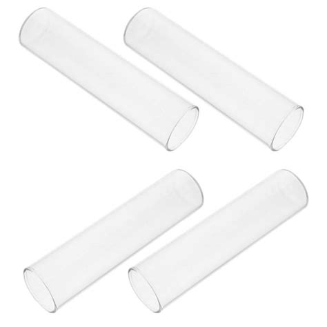 4pcs Glass Test Tube Vases For Hydroponic Plants Small Clear Vases For