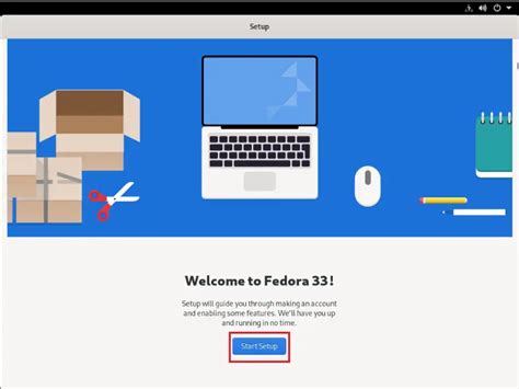how to install fedora 33 step by step with screenshots