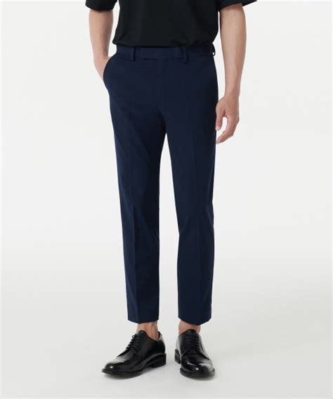 테이퍼드 히든 밴딩 크롭 슬랙스 딥 블루 최저가 검색 최저가 25890원 할인 알림