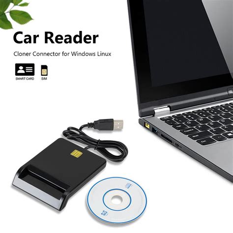 Usb Smart Card Reader Dnie Atm Cac Ic Id Sim Card Grandado